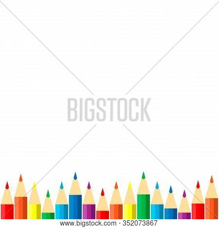 Multi Colored Pencil Border Images, Illustrations & Vectors (Free ...