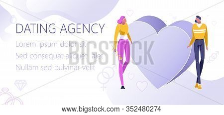 Dating Agency Banner Vector & Photo (Free Trial) | Bigstock