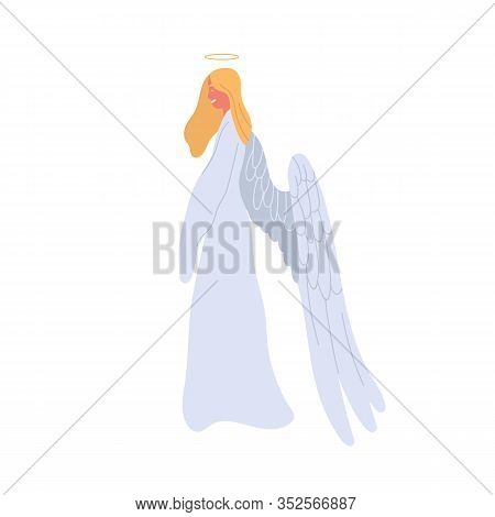 Angel Cartoon Woman Vector & Photo (Free Trial) | Bigstock