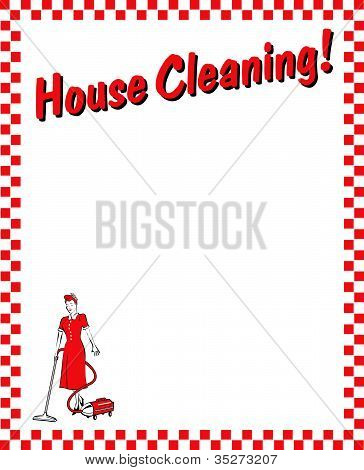 House Cleaning Border Vector & Photo (Free Trial) | Bigstock