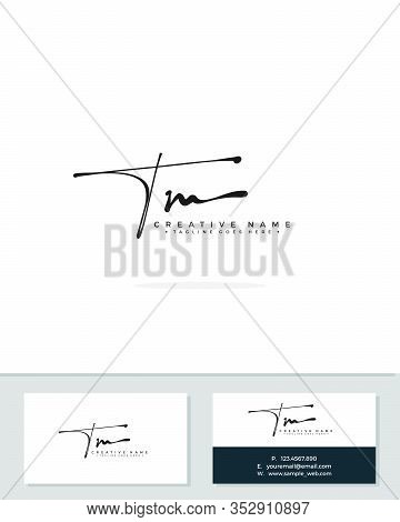 T M Tm Initial Logo Vector & Photo (Free Trial) | Bigstock