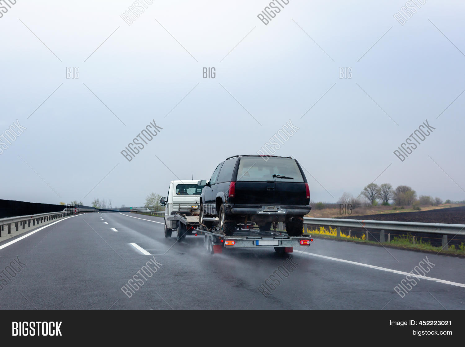 Car Carrier Trailer Image & Photo (Free Trial) | Bigstock