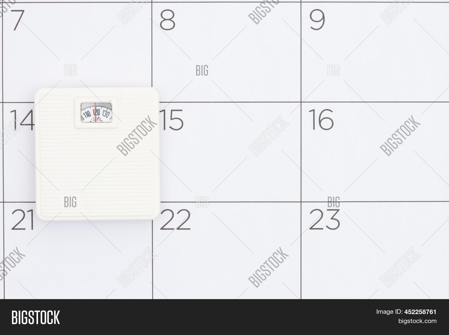 Calendar Weight Scale Image & Photo (Free Trial) | Bigstock