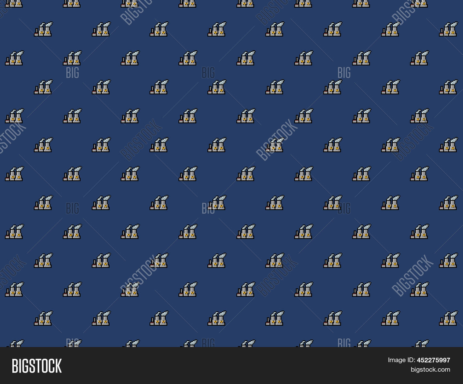 Pixel Nuclear Power Image & Photo (Free Trial) | Bigstock