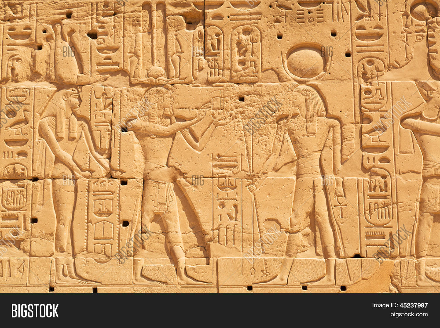 Hieroglyphic Pharaoh Image & Photo (Free Trial) | Bigstock