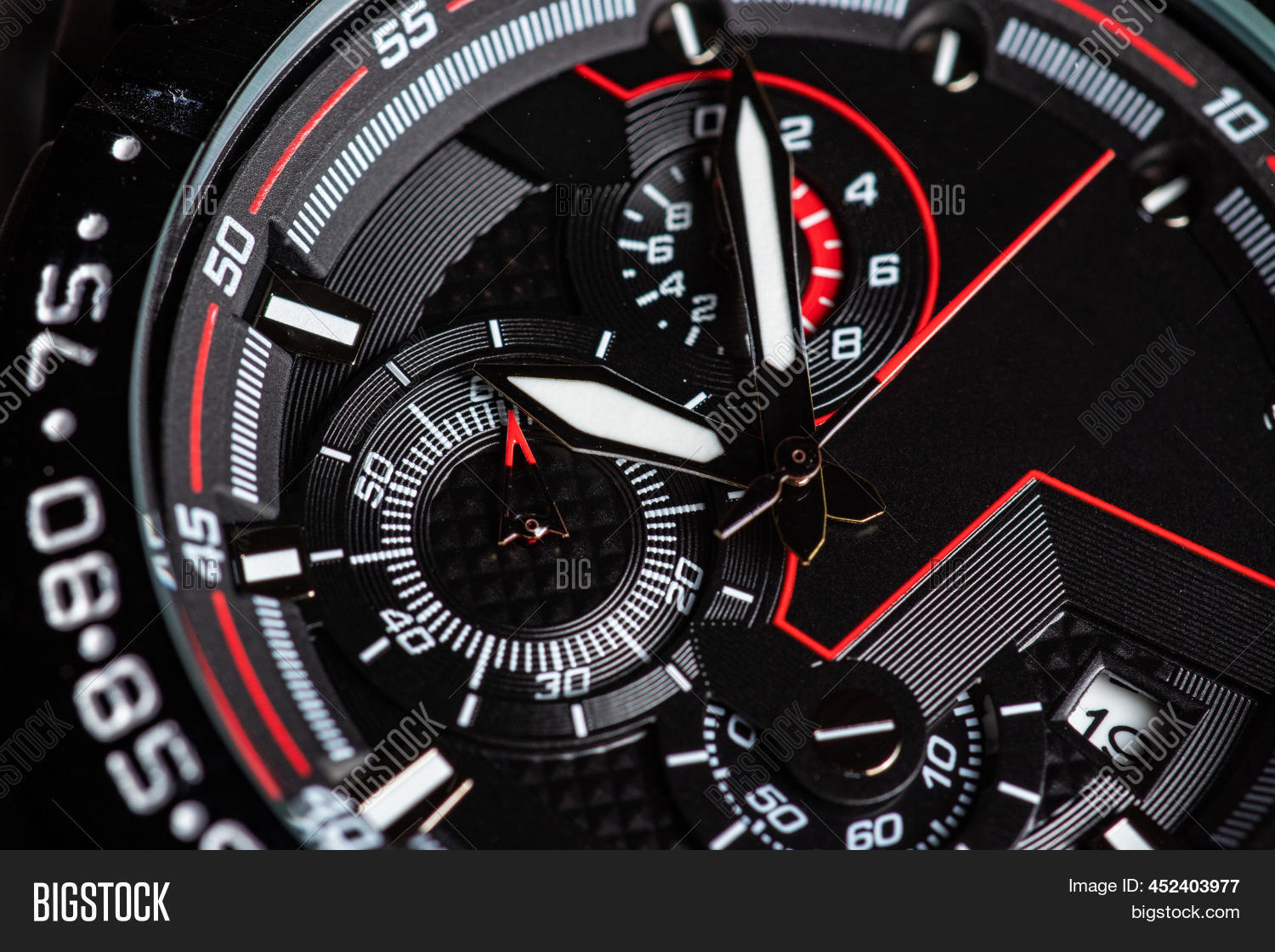 Black Modern Clock Image & Photo (Free Trial) | Bigstock