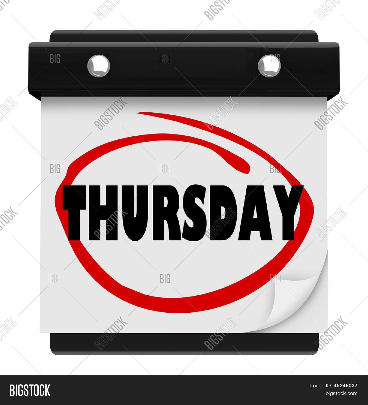 Word Thursday Circled Image & Photo (Free Trial) | Bigstock