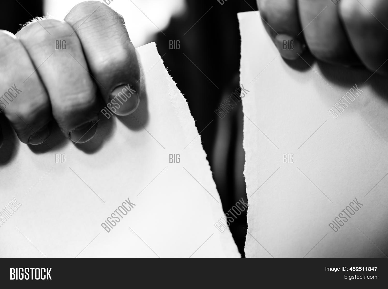 Two Hands Tearing Image & Photo (Free Trial) | Bigstock