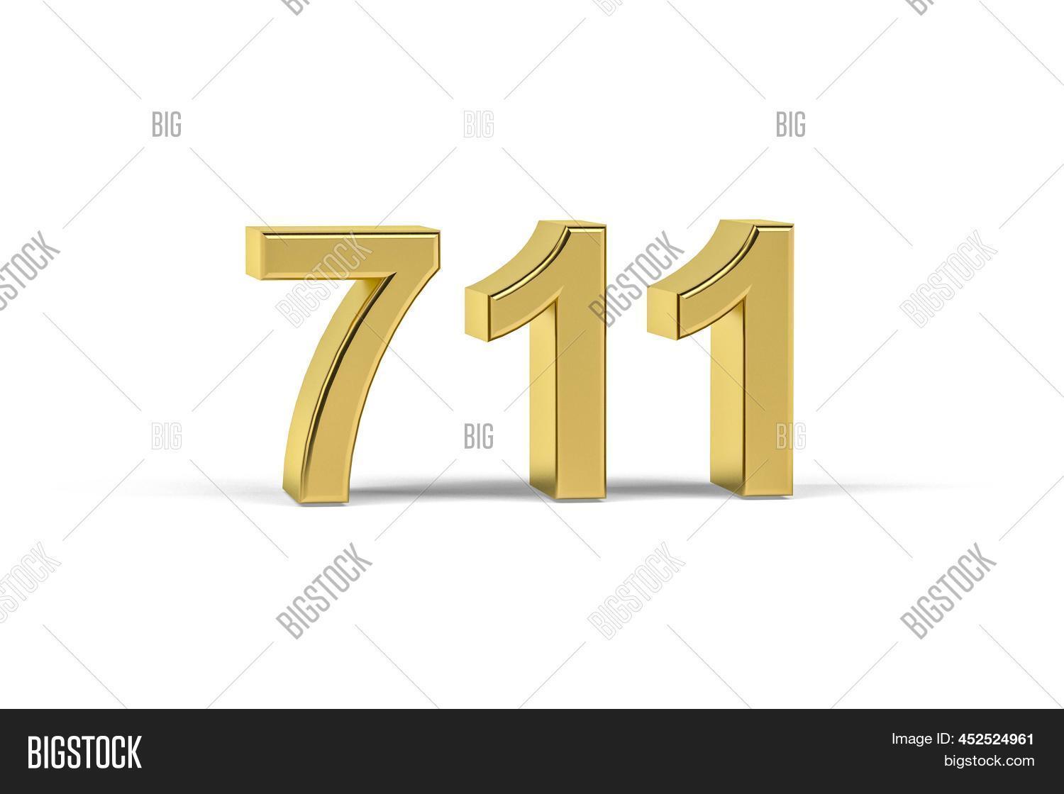 Golden 3d Number 711 Image & Photo (Free Trial) | Bigstock