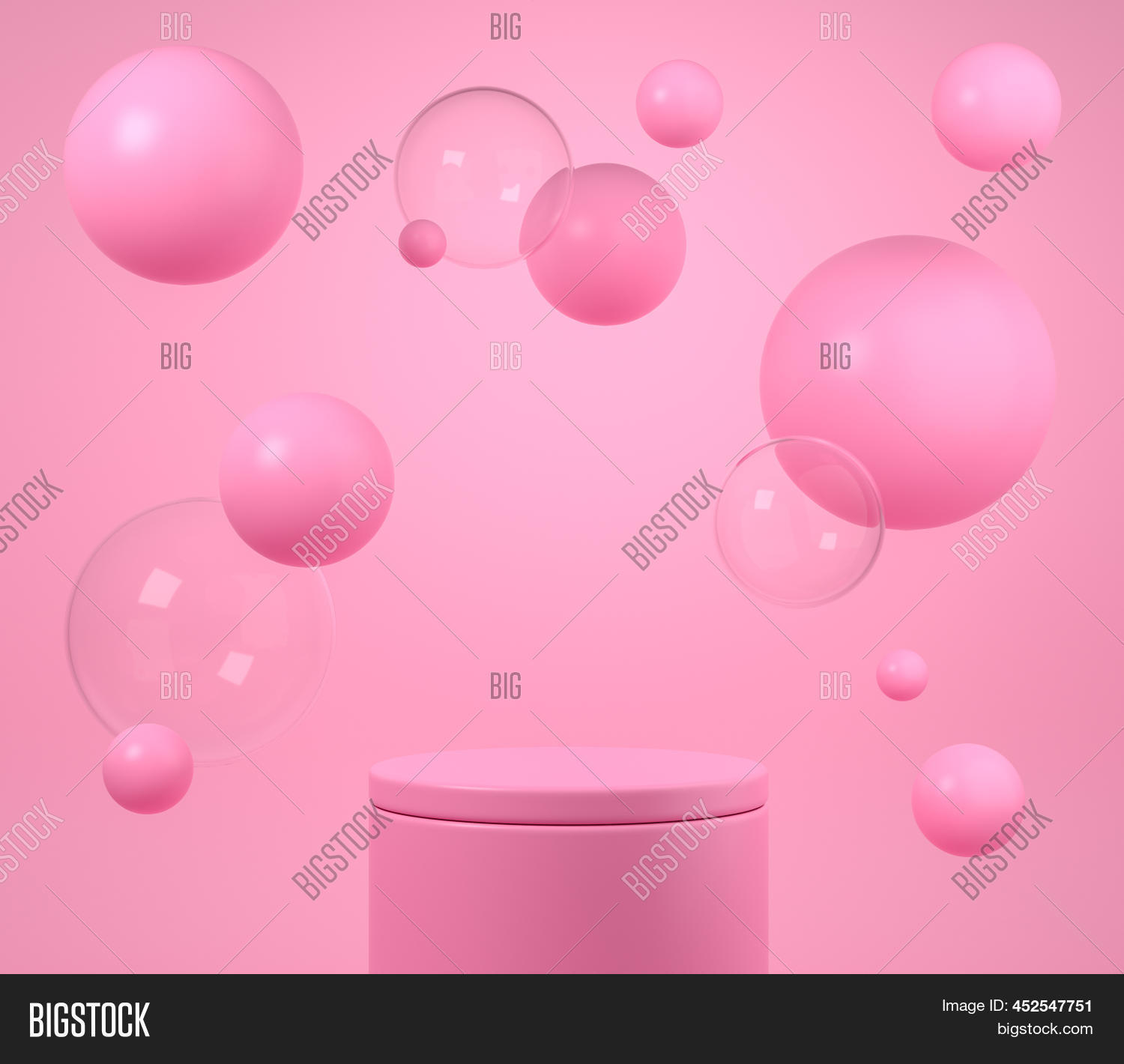 Pink Cylinder Floating Image & Photo (Free Trial) | Bigstock