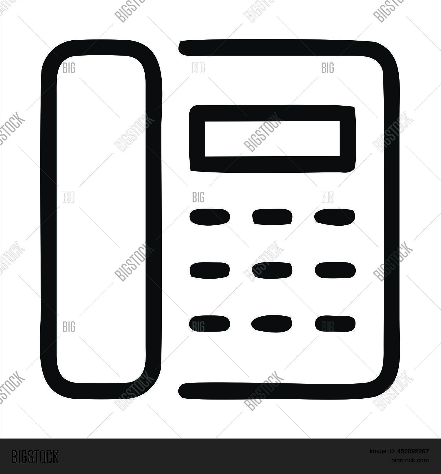 Phone Icon. Phone Vector & Photo (Free Trial) | Bigstock