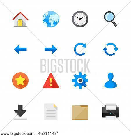 Website Icons Toolbar Vector & Photo (Free Trial) | Bigstock