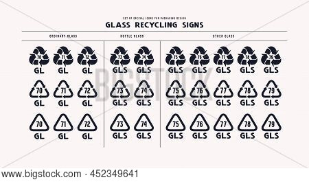 Glass Recycling Icons Vector & Photo (Free Trial) | Bigstock
