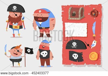 Cute Pirates Vector & Photo (Free Trial) | Bigstock