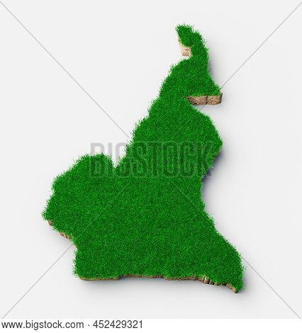 Cameroon Map Soil Land Image & Photo (Free Trial) | Bigstock