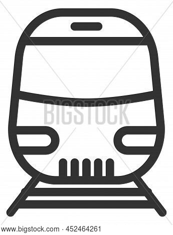 Train Front View Vector