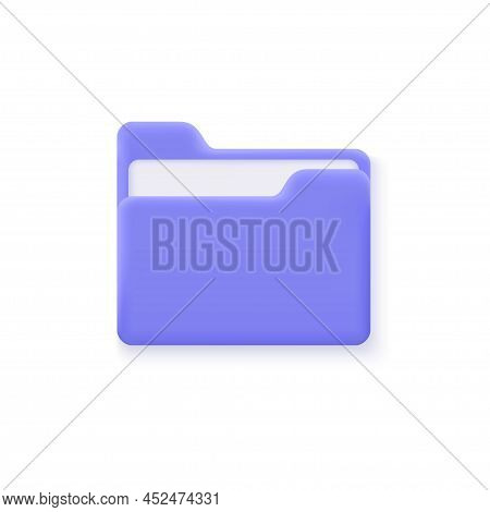 3d File Folder Icon Vector & Photo (Free Trial) | Bigstock