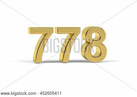 Golden 3d Number 778 Image & Photo (Free Trial) | Bigstock