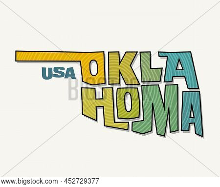 State Oklahoma Name Vector & Photo (Free Trial) | Bigstock