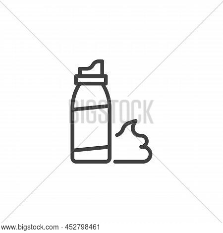 Shaving Foam Line Vector & Photo (Free Trial) | Bigstock