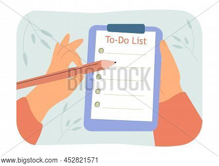 Hand Writing Tasks - Vector & Photo (Free Trial) | Bigstock