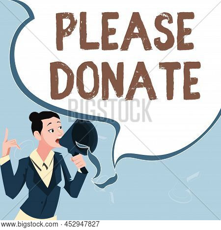 Please Donate Sign