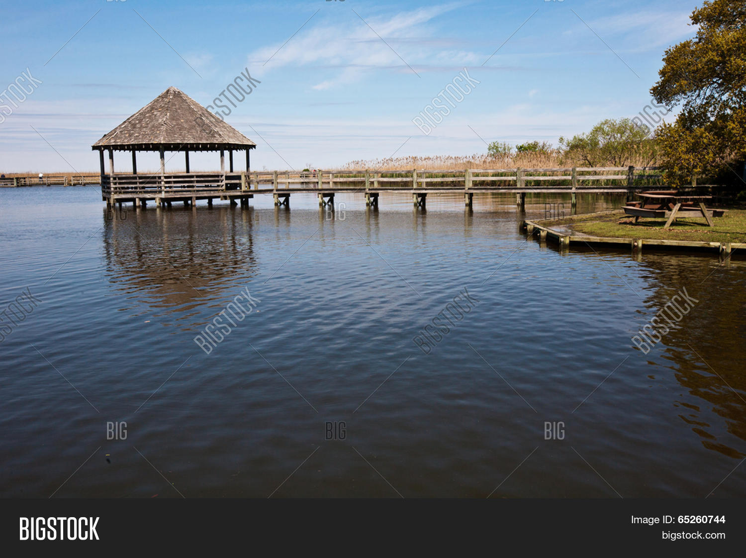 Gazebo Over Water Image & Photo (Free Trial) | Bigstock