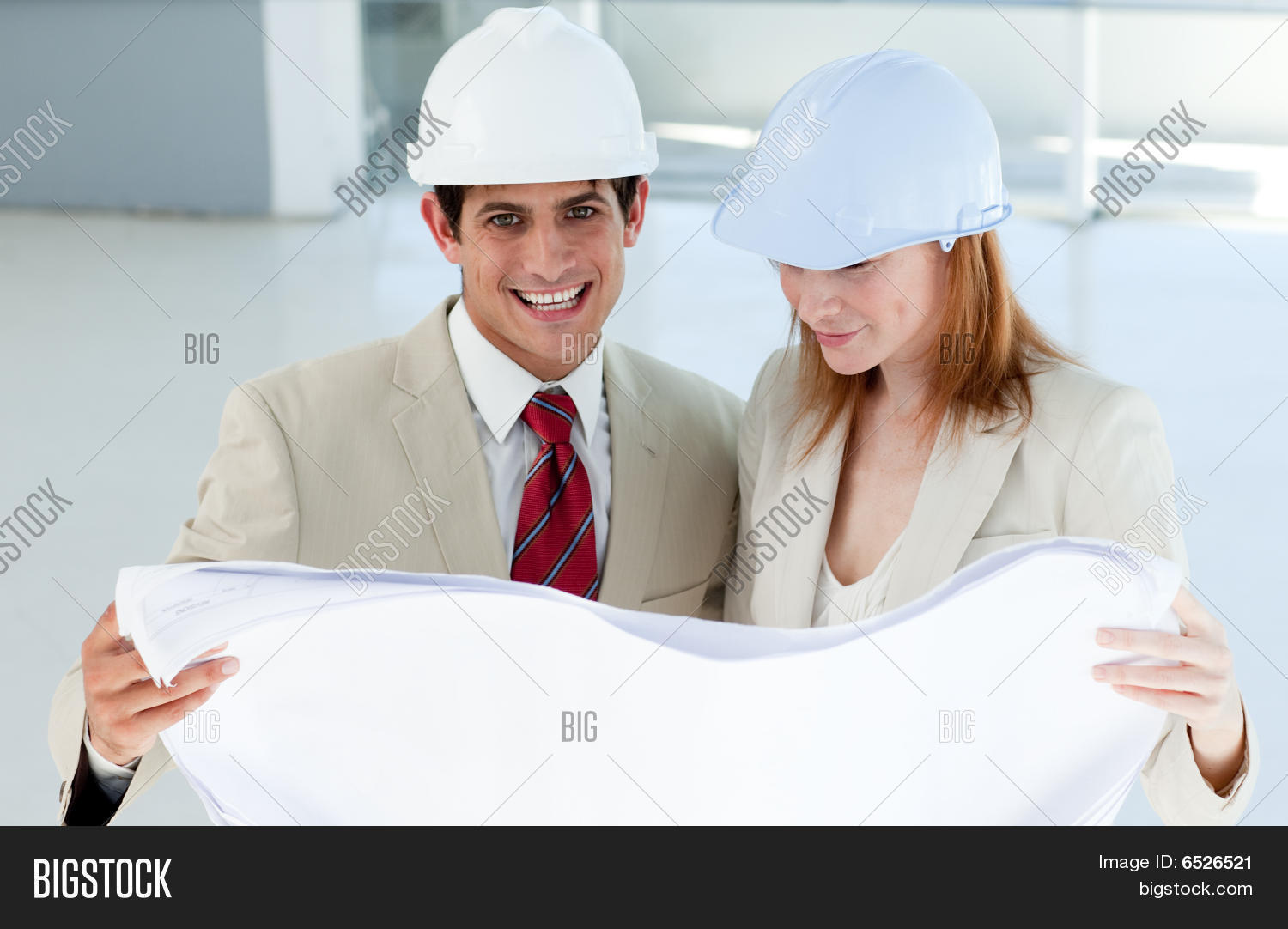 Two Smiling Engineers Image & Photo (Free Trial) | Bigstock