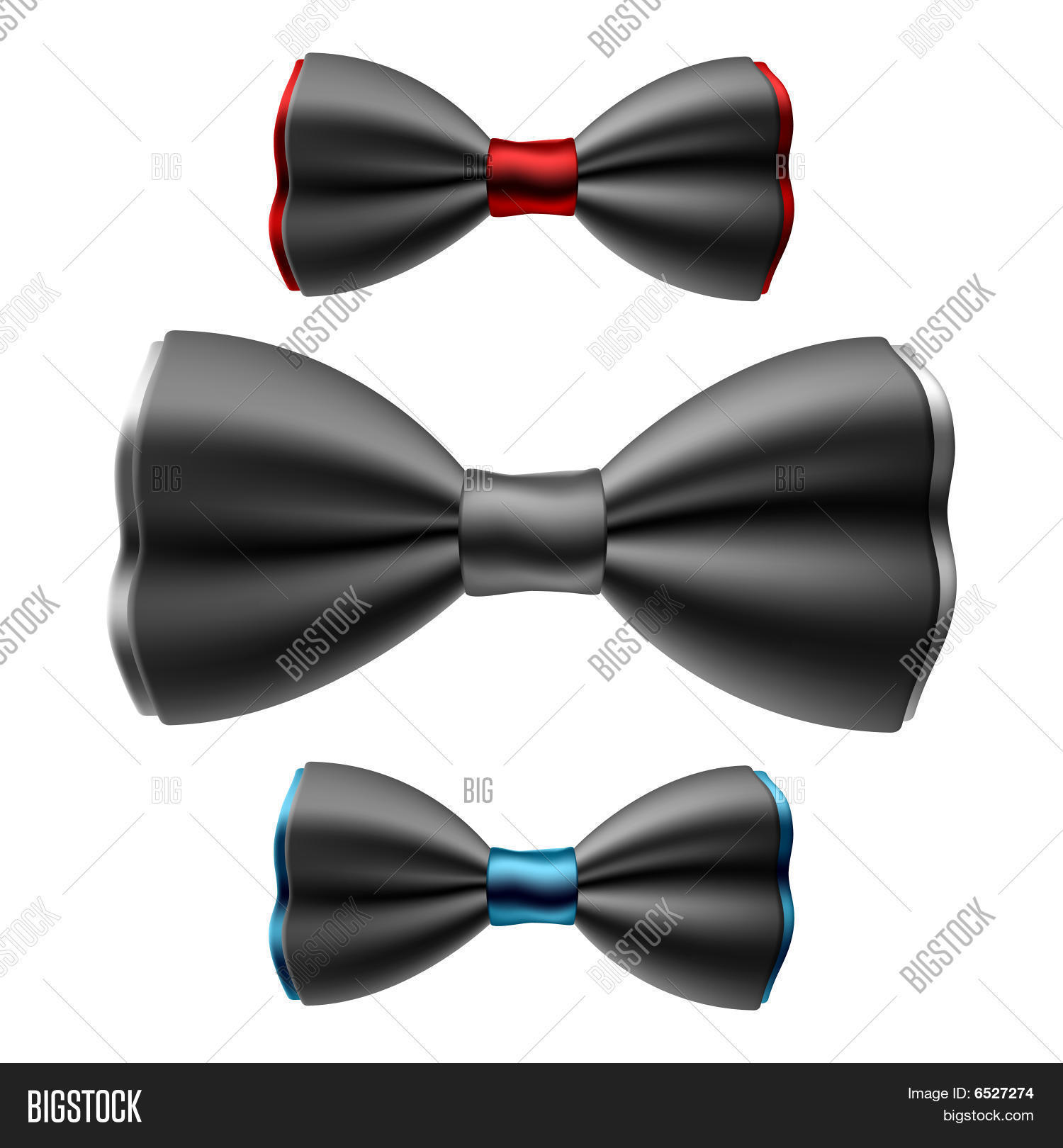 Set Bow Ties. Vector Vector & Photo (Free Trial) | Bigstock