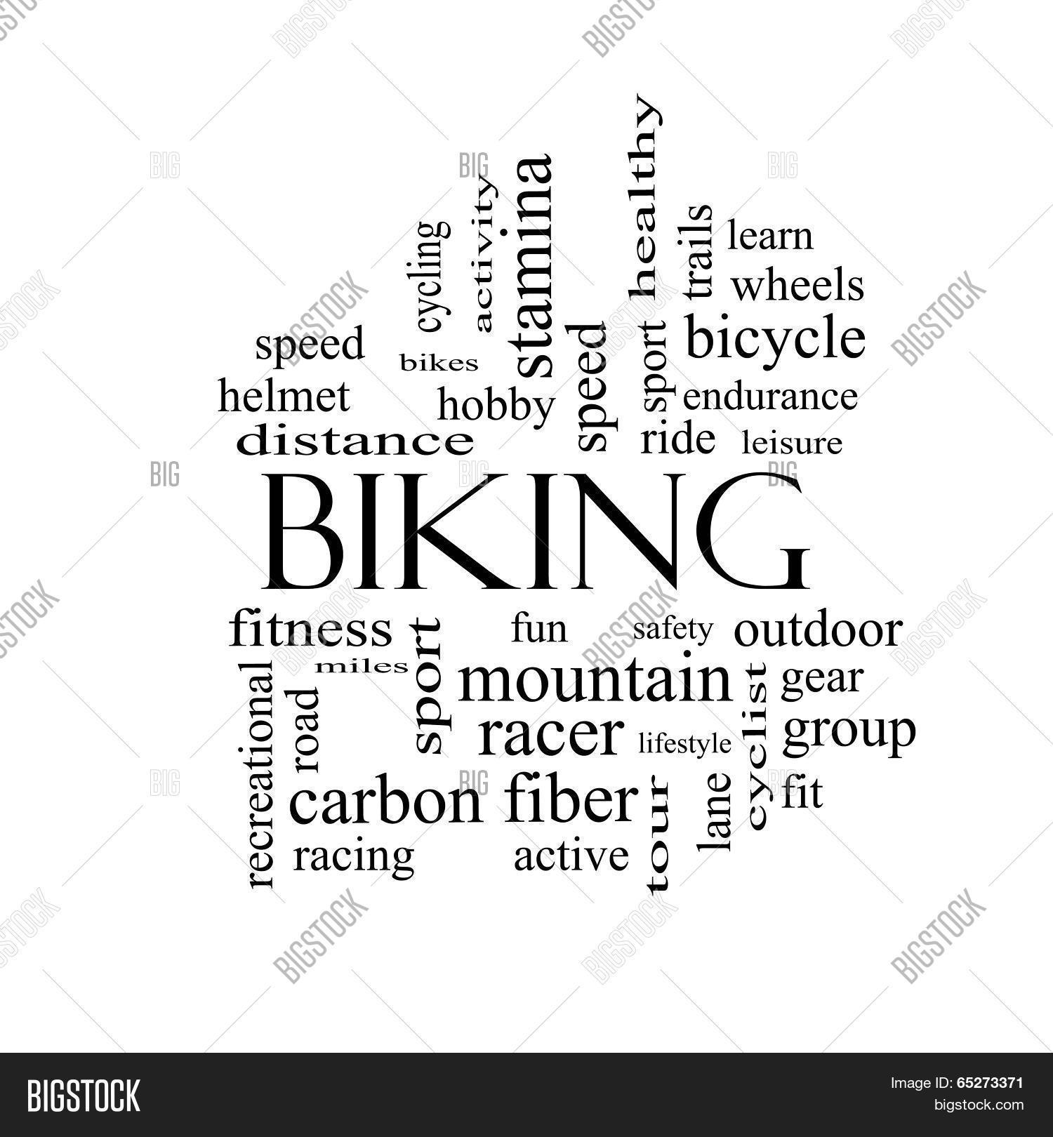 Biking Word Cloud Image & Photo (Free Trial) | Bigstock