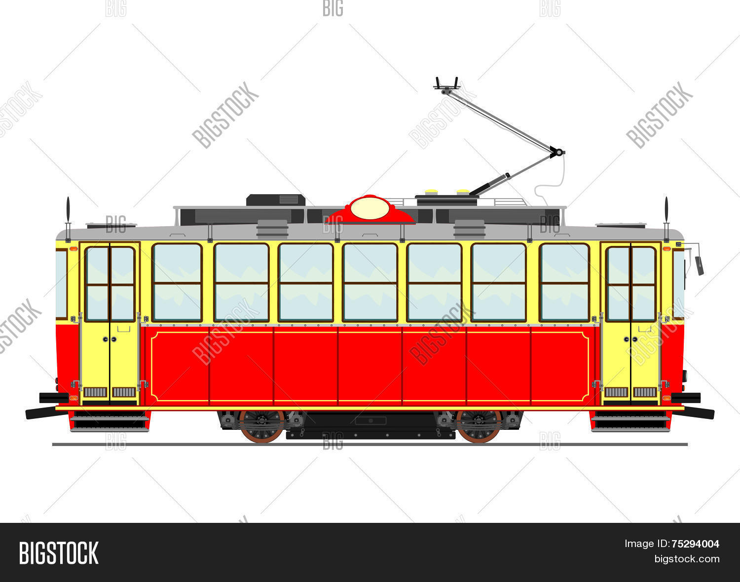 Tram Vector & Photo (Free Trial) | Bigstock