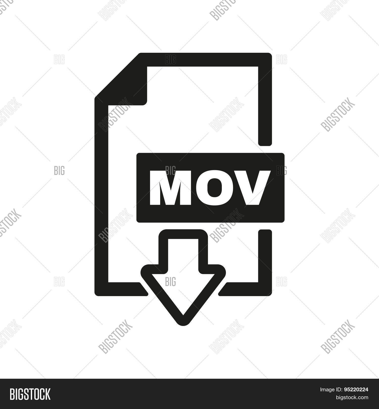 Mov Icon. Video File Vector & Photo (Free Trial) | Bigstock