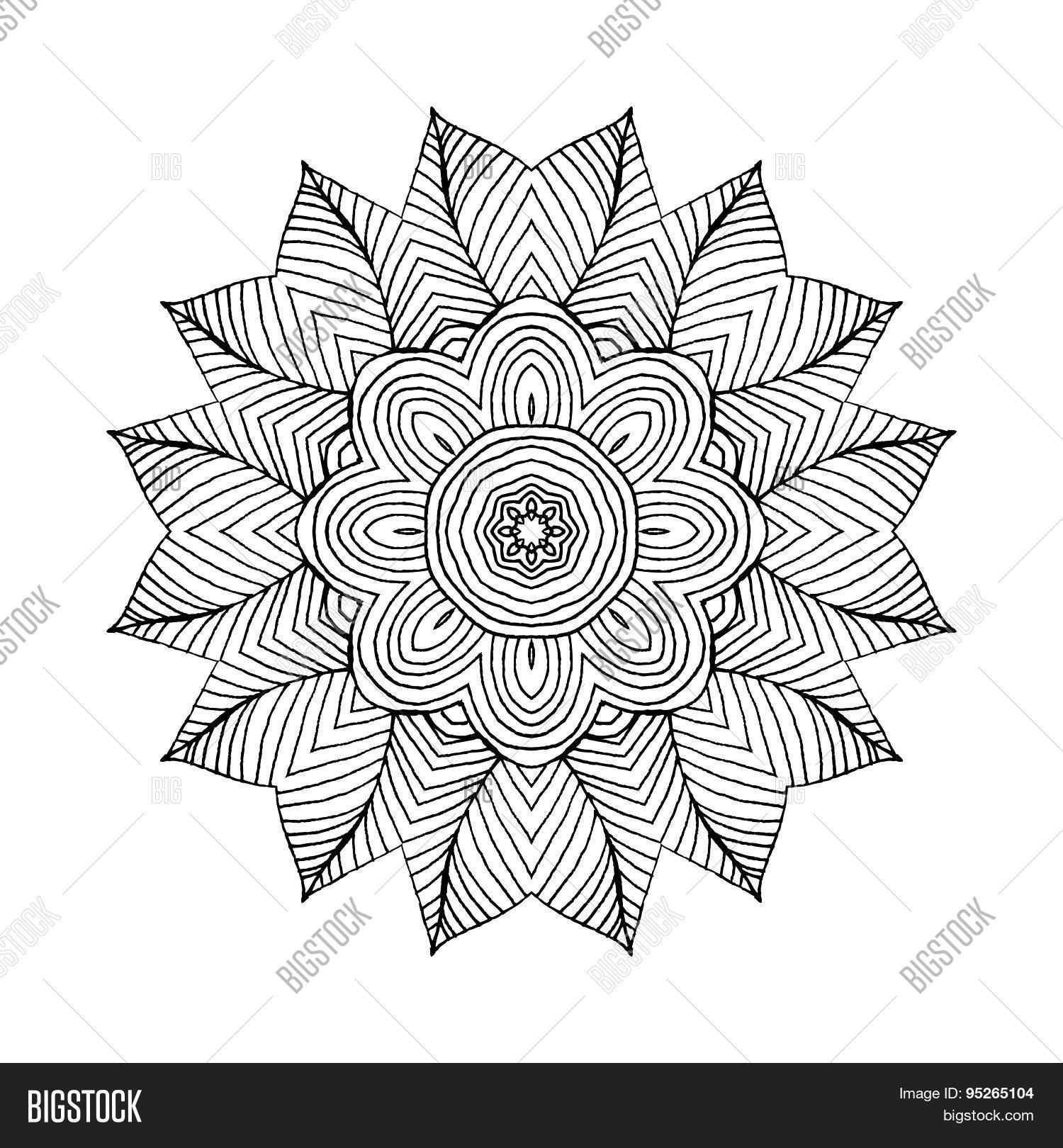 Mandala. Round Vector & Photo (Free Trial) | Bigstock