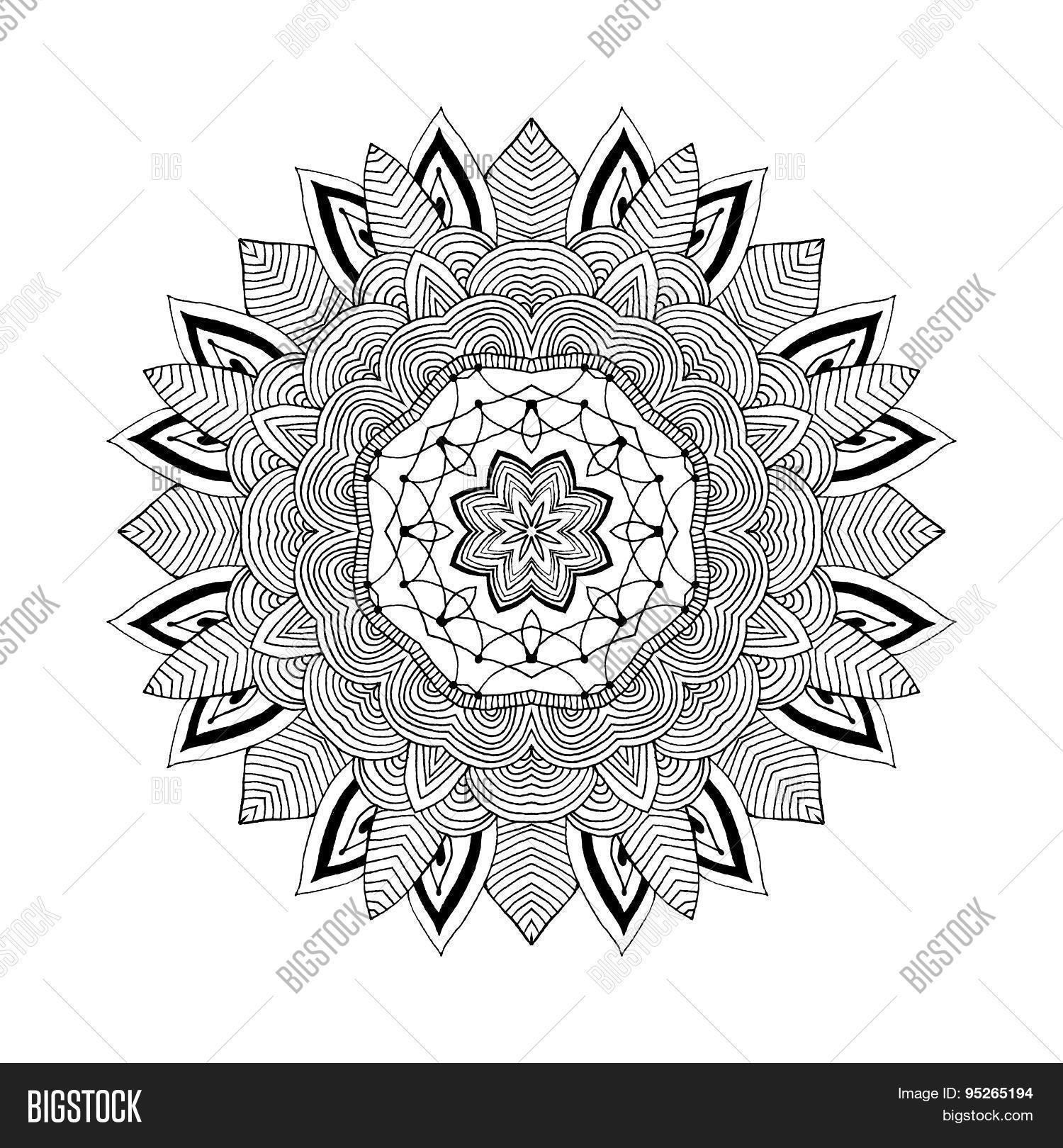 Mandala. Round Vector & Photo (Free Trial) | Bigstock