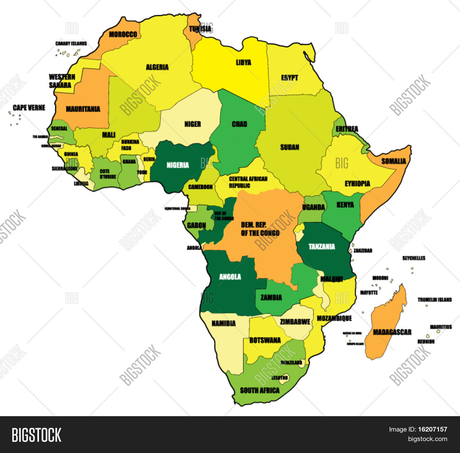 Map Africa Background Vector & Photo (Free Trial) | Bigstock