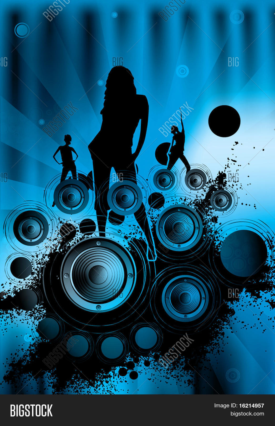 Blue Event Background Vector & Photo (Free Trial) | Bigstock