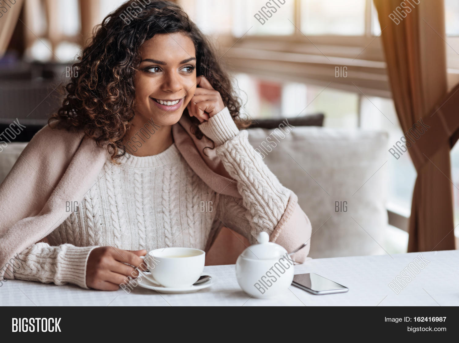 Enjoying Tea Cafe. Image & Photo (Free Trial) | Bigstock
