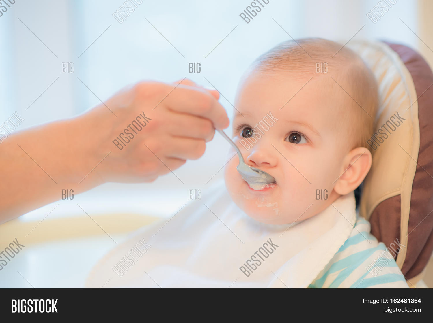 Baby Eating Spoon Eats Image & Photo (Free Trial) | Bigstock