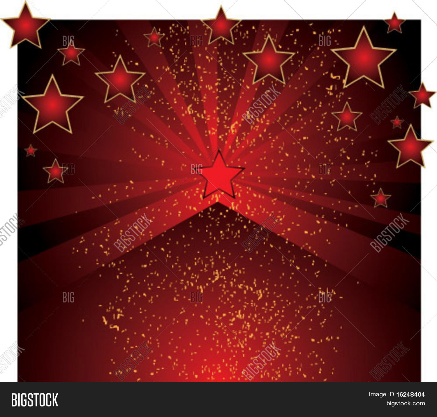 Red Background Stars Vector & Photo (Free Trial) | Bigstock