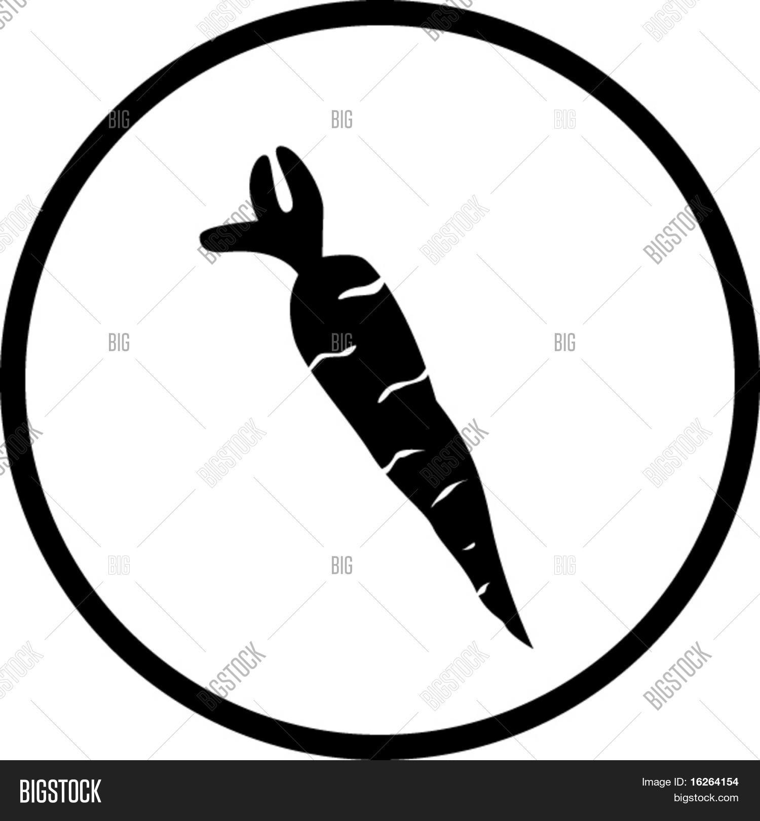 Carrot Symbol Vector & Photo (Free Trial) | Bigstock