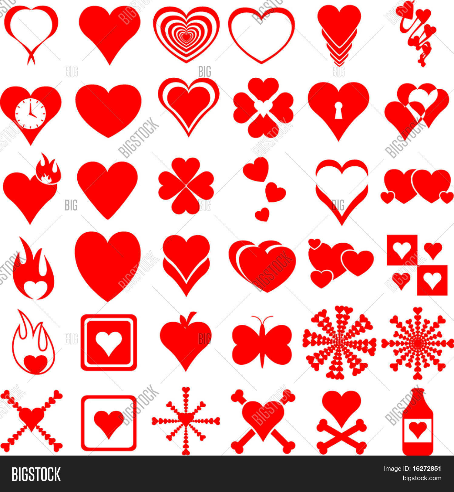 Heart Symbols Vector & Photo (Free Trial) | Bigstock