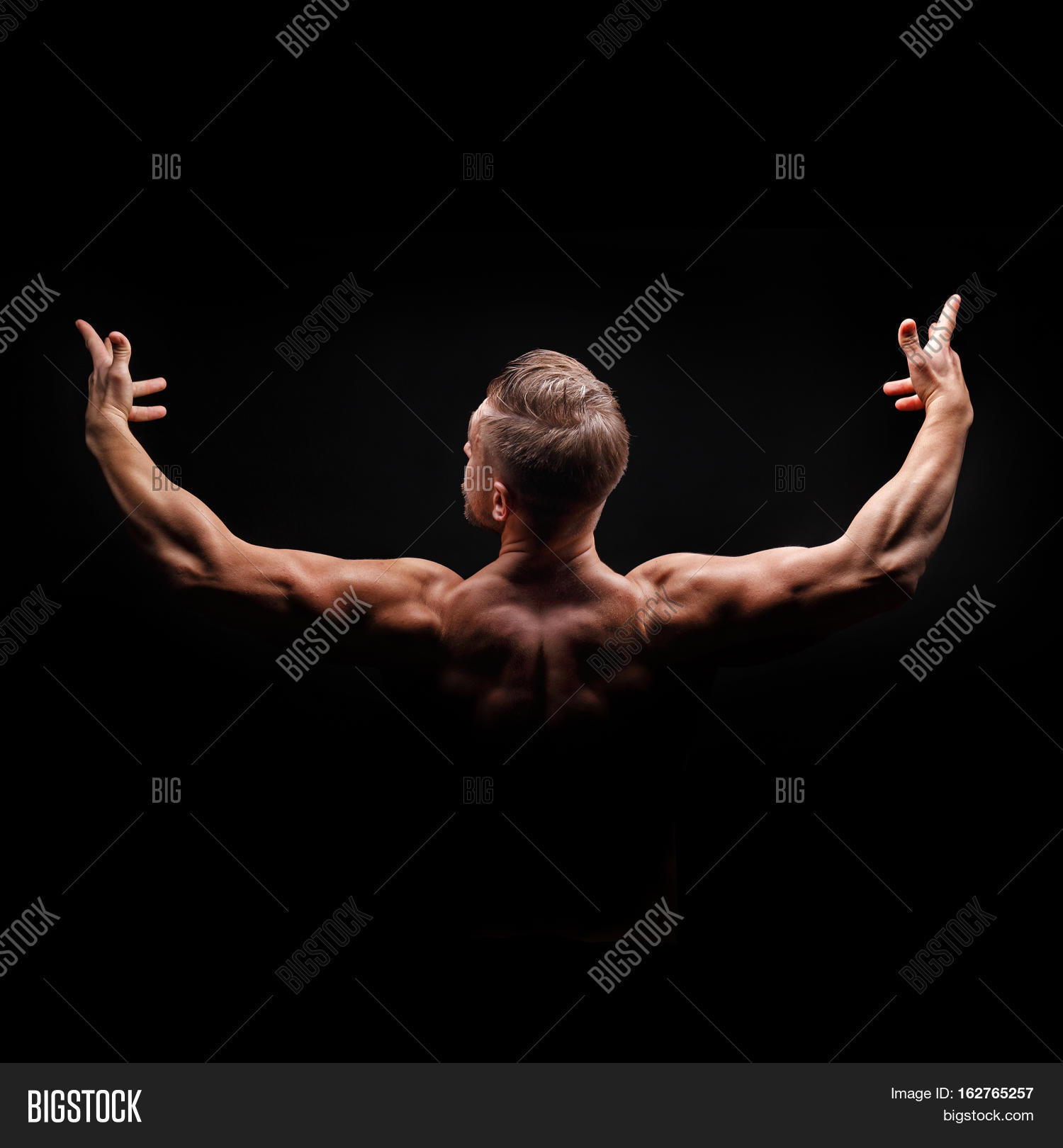Bodybuilder Posing On Image & Photo (Free Trial) | Bigstock
