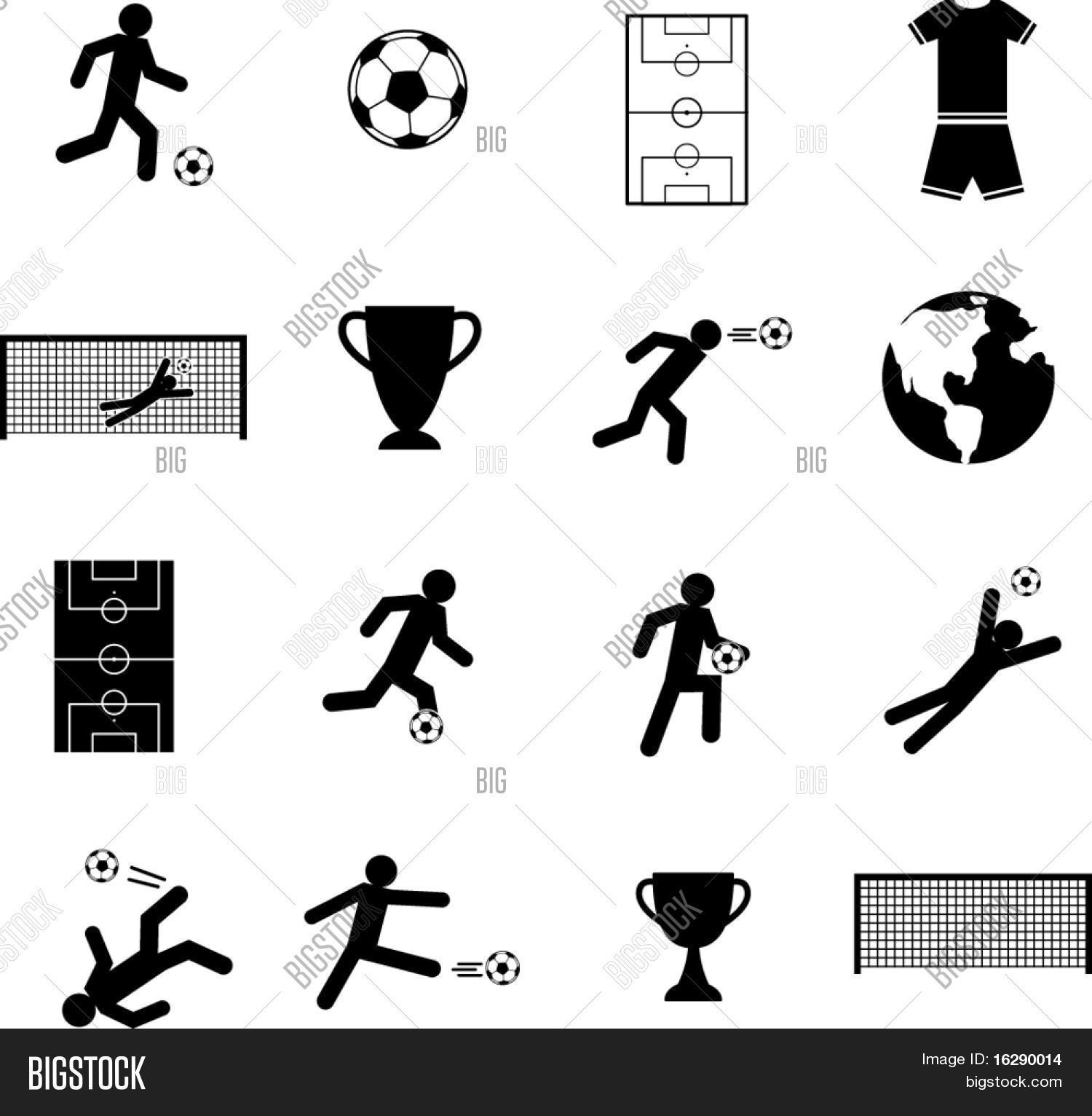 Soccer Symbols Set Vector & Photo (Free Trial) | Bigstock