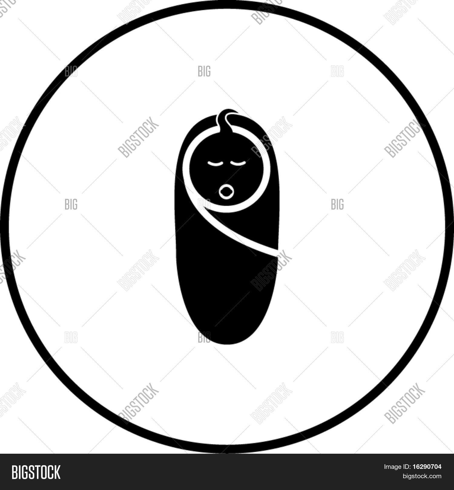 Newborn Baby Symbol Vector & Photo (Free Trial) | Bigstock