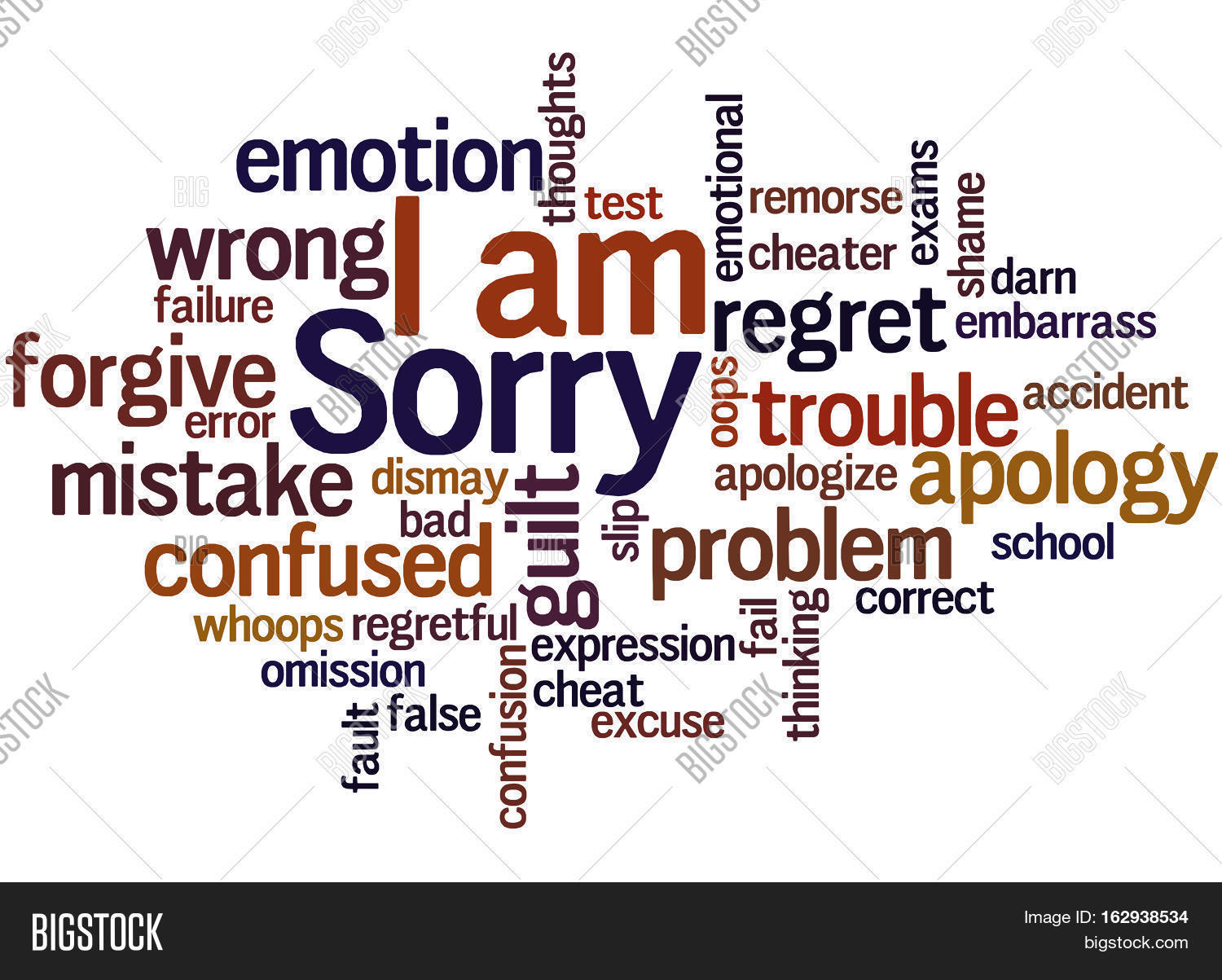 Sorry, Word Cloud Image & Photo (Free Trial) | Bigstock