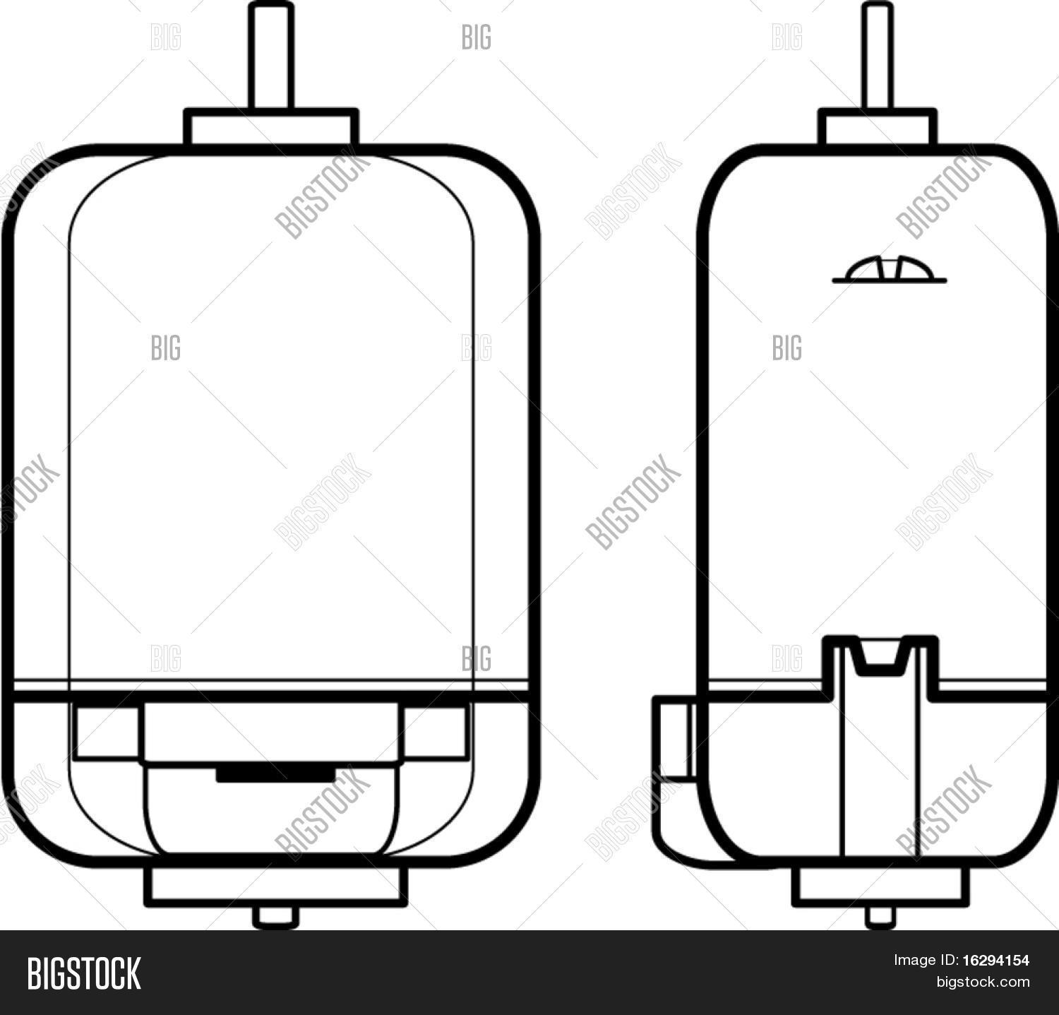 Electric Motor Front Vector & Photo (Free Trial) | Bigstock