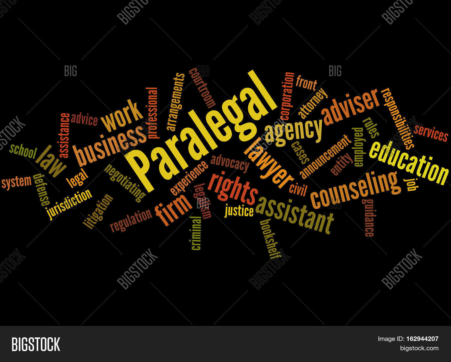 Paralegal, Word Cloud Image & Photo (Free Trial) | Bigstock