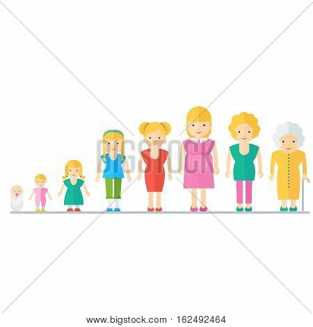Aging Concept Female Vector & Photo (Free Trial) | Bigstock