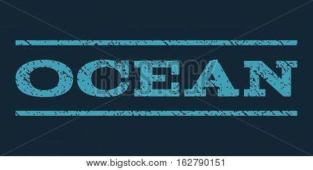 Ocean Watermark Stamp Vector & Photo (Free Trial) | Bigstock
