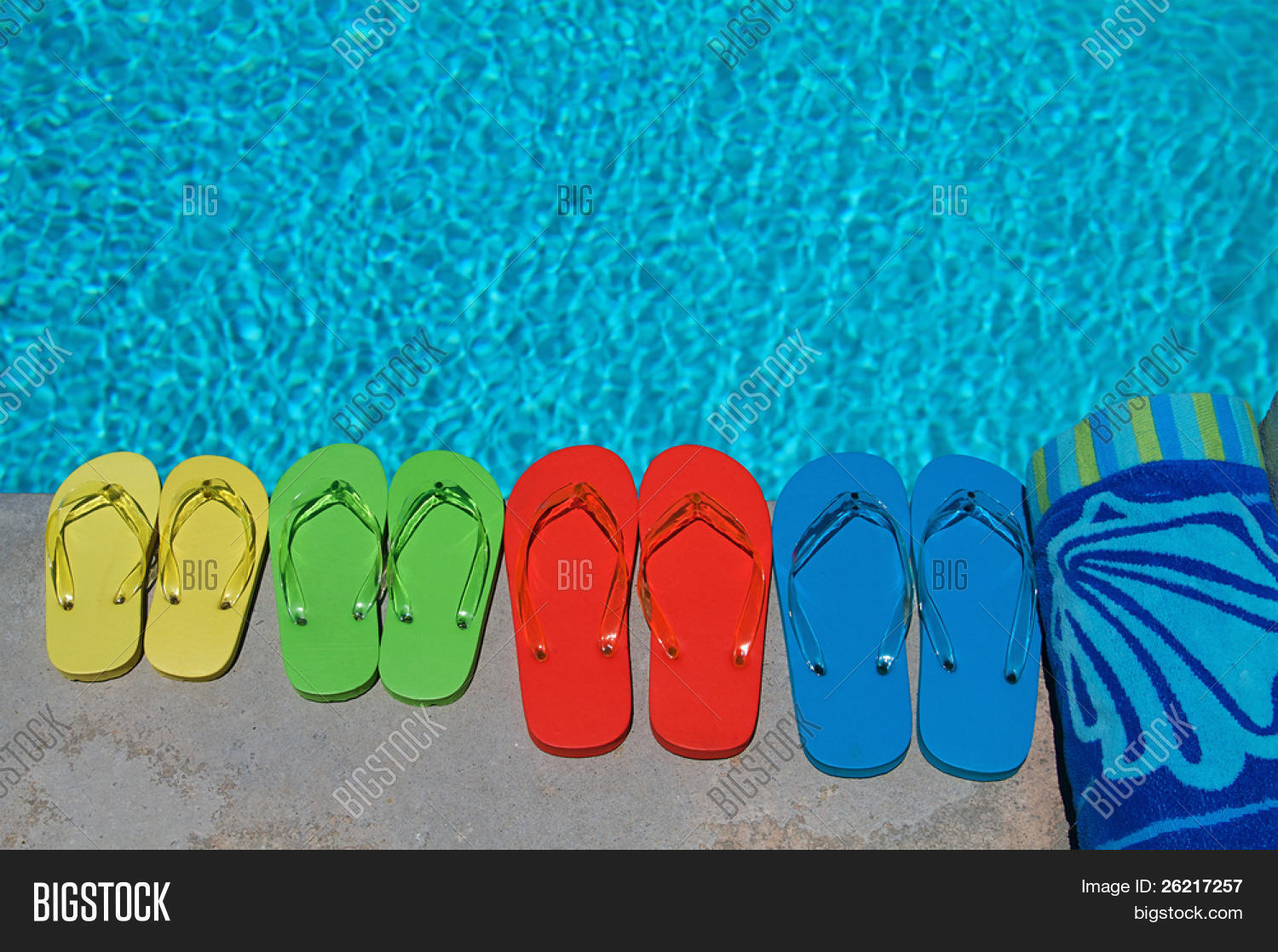 Colored Flipflops Image & Photo (Free Trial) | Bigstock